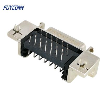 Cina Tipo del PWB di SCSI 26 Pin Connector Female Right Angle con lo zinco Shell della serratura del bordo in vendita