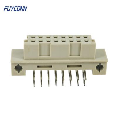 中国 DIN41612女性2は16のPin直角PCB Eurocardのコネクターを漕ぐ 販売のため