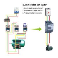 China Bypass AC Motor Electronic Soft Starter Space Saving With Small Housing Design for sale