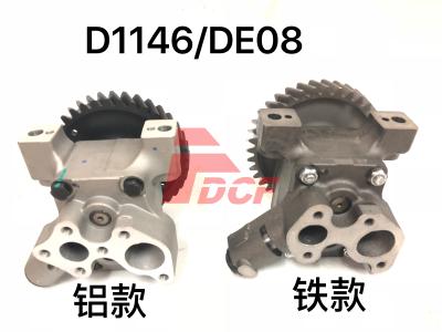 China D1146 / DE08 dois tipo bomba de óleo do motor diesel da máquina escavadora com os acessórios do motor de Daewoo à venda