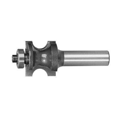 China Tungsten Carbide Bullnose Router Bit With Bearing Guide Full Round Edge for sale
