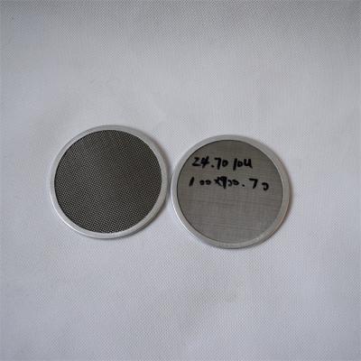 Cina disco di saldatura senza orlo di 200μM Ss 304 100 Mesh Screen Pack In Extrusion in vendita