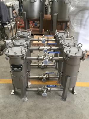 Cina Unità di alloggiamento filtro a doppio sacco in acciaio inossidabile 316 10um per filtrazione industriale in vendita