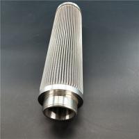 China Working Temp 300C Micro Length 40'' Pleated Wire Mesh Filter for sale