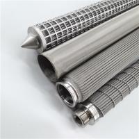 China BOPP Production Line Pipeline 25μm Pleated Filter Element for sale