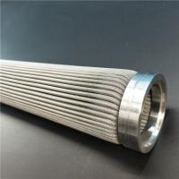 China High Polymer Pleated 3um 5um Wire Mesh Filter Element for sale