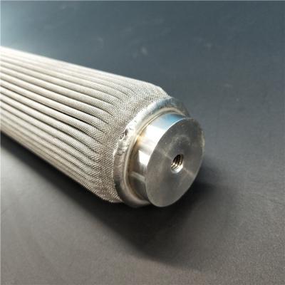 China Fio plissado Mesh Filter Element do polímero alto 3um 5um à venda