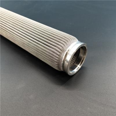 Cina 0,22 micron hanno pieghettato il cavo sinterizzato Mesh Filter Cylinder in vendita