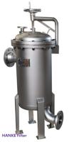 China DN300 Stainless Bag Filter Housing 5 Micron Filter Rating for Solid Liquid Separation for sale