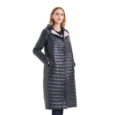 China FODARLLOY Wholesale 2022 Clothes Women's Korean Version Large Size Over The Knee Loose Down Cotton Long Winter Coats for sale