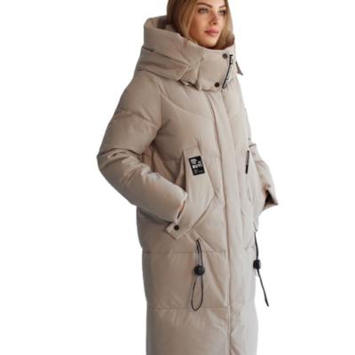 FODARLLOY New Design Winter Puffer Jacket Ladies Warm Hooded Cotton Padded Clothes Slim Long Women Coats