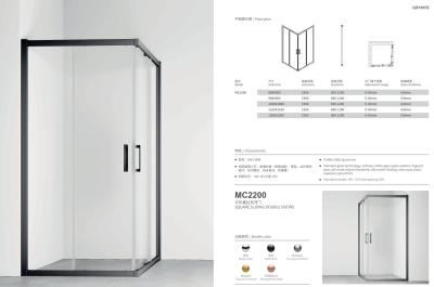 Cina Aluminio, bagno, doccia, porta scorrevole, 2 fissi, 2 spostamenti. in vendita
