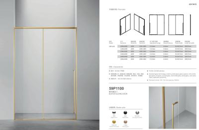 Cina Acciaio inossidabile, porta scorrevole, design minimalista, bagno, doccia. in vendita