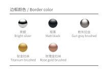 Cina Bagno di forma quadrata contemporanea Pistola da doccia Grigio colore spazzolato in vendita