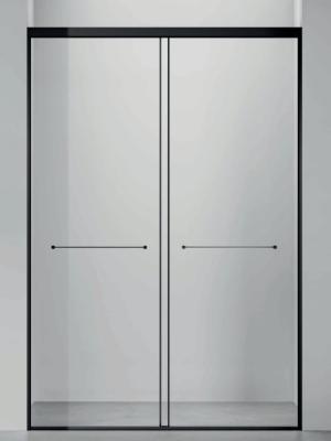 China Stainless Stell ,Bathroom Shower Room,Double Sliding Door,matte black for sale