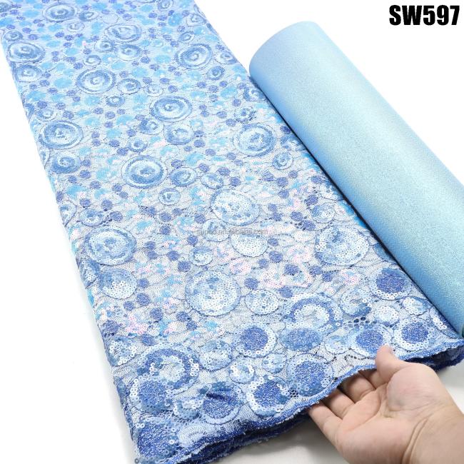 Newest african fabric net fabric Bridal material lace fabric for women