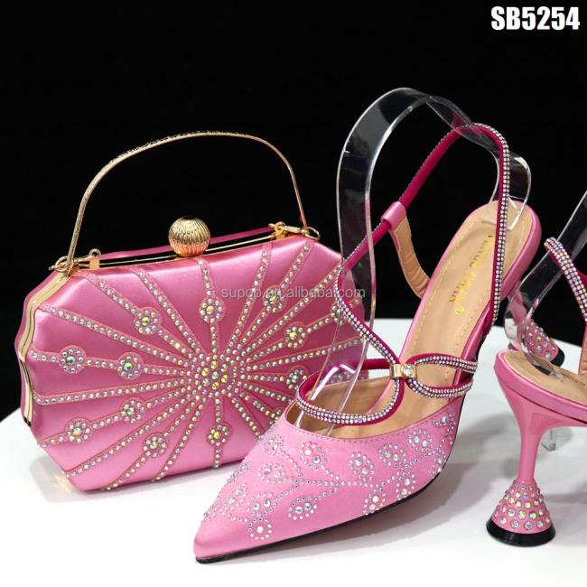 Factory Direct Sales ladies shoes and bag set Good Price Party Shoe And Bag Sets