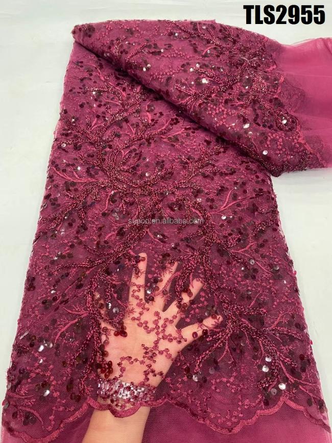 manufacturer good price mesh lace fabric african lace fabric fashion sequin lace mesh fabric for wedding apparel & accessories