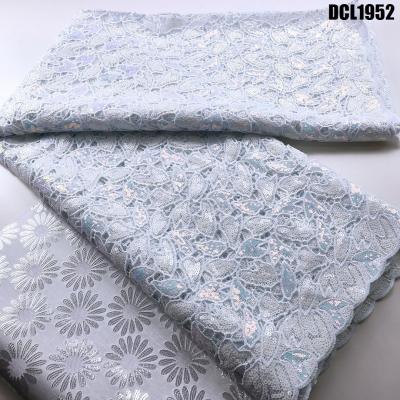 China Cord Luxury lace Fabric African nigeria High Quality Lace Fabric 2023 Sequins Lace Material Fabric Quality Dress for sale