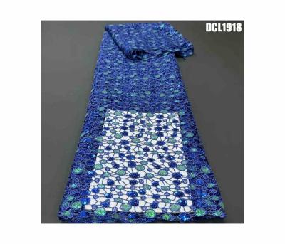 China Supoo African Tradition Fashion Wholesale Lace Fabric Cord Lace Fabric Guipure  for Garment Senegal and Mali  Wedding Dress for sale