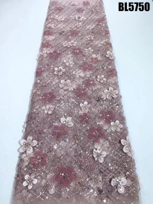 China 2023 Newest sequins lace with stone good quality sequins lace fabric beautiful sequin beaded lace fabric luxury for wedding for sale