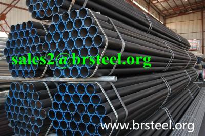 China MS erw welded black steel pipe for sale