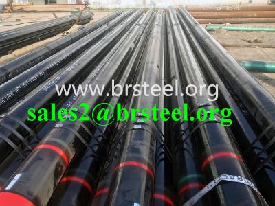 China Oil Gas Sewage Transport seamless black steel pipe for sale