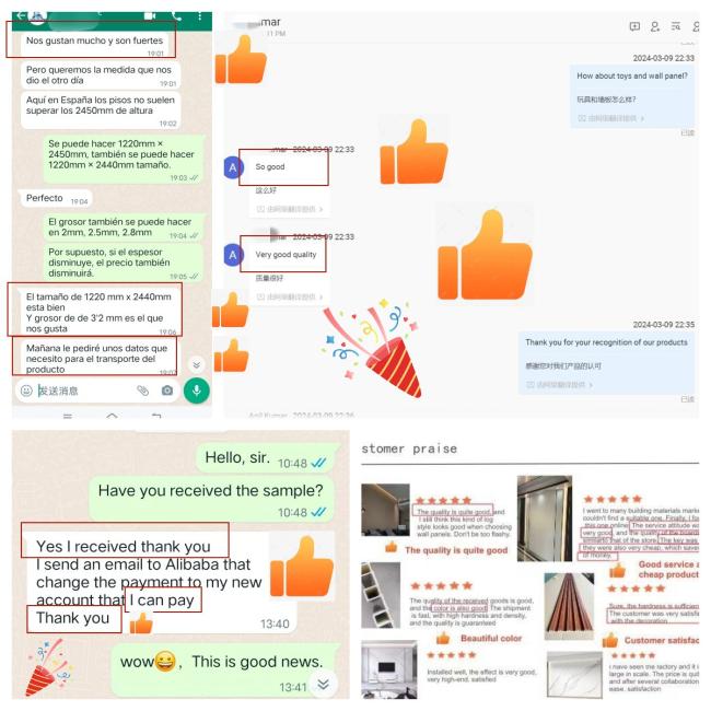 Customer feedback and testimonials