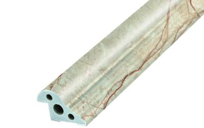 Cina profilo di modellatura di marmo del Faux di profilo della schiuma del PVC di 4.5CM resistente all'uso in vendita