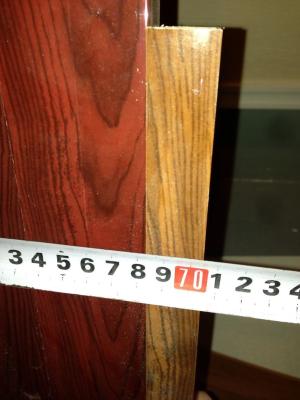 Cina Spessore a prova d'umidità del modello 2cm della striscia del pannello della porta del bagno del PVC della toilette in vendita