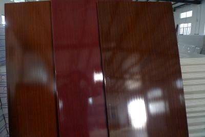 Cina Larghezza lucida di stampa 66CM di colore del PVC della porta di entrambi i lati di legno del pannello in vendita