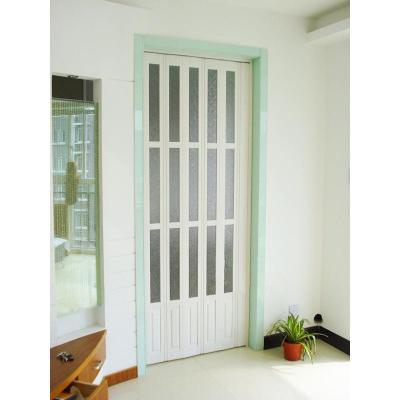 Cina Colore decorativo interno della noce della porta di piegatura della fisarmonica del PVC con vetro in vendita
