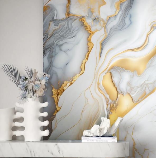 Quality Spc Shower Marble Wall Panel Waterproof Bathroom 3d Uv Board Marble Sheet Pvc Uv 3d Panel Wall Panel Marble Pvc for sale