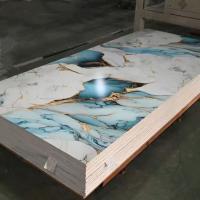 China Shower Decorative PVC Wall Panel Uv Spc Wall Cladding Panels Soundproof 96in for sale