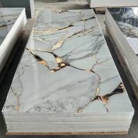 China Shower Decorative PVC Wall Panel Uv Spc Wall Cladding Panels Soundproof 96in for sale