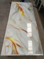 China Shower Decorative PVC Wall Panel Uv Spc Wall Cladding Panels Soundproof 96in for sale