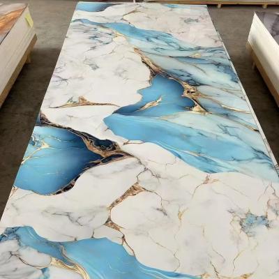 China Spc Shower Wall Panels Uv Sheet Board Stylish Bathroom Cladding Panels 4 X 8ft for sale