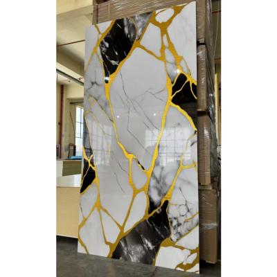 China High Glossy Uv Marble Sheet Pvc Wall Panels Ceiling Board Water Proof for sale
