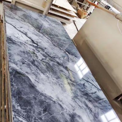 China Moisture Proof Plastic Interior Wall Panels Contemporary 96inch PVC Marble Sheet For Wall for sale