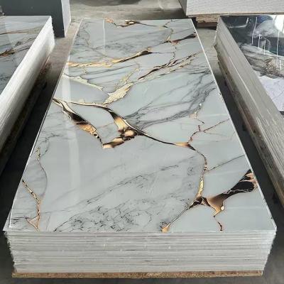 China Spc Shower Marble Wall Panel Board Waterproof Bathroom 3d for sale