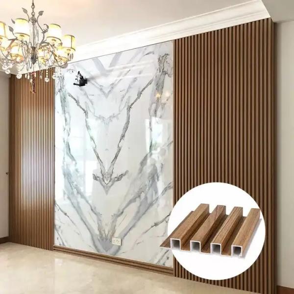 Quality Fire Resistant Pvc Fluted Wall Cladding 1220mm X 2440mm 5mm Plastic Cladding for sale
