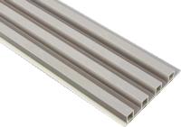 China Stripes Plaid Pvc Fluted Wall Panel Wpc Plastic Cladding Sheets 2.9m for sale