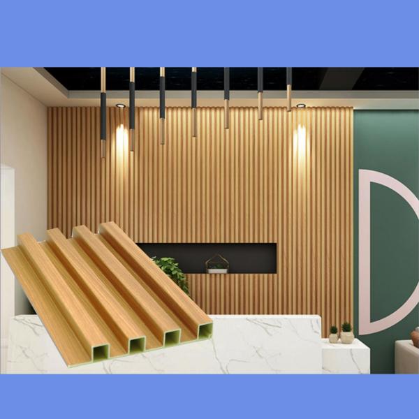 Quality 2.9M Fluted Pvc Wall Panel Groove Shower Rooms 3d Wpc Wall Panel for sale