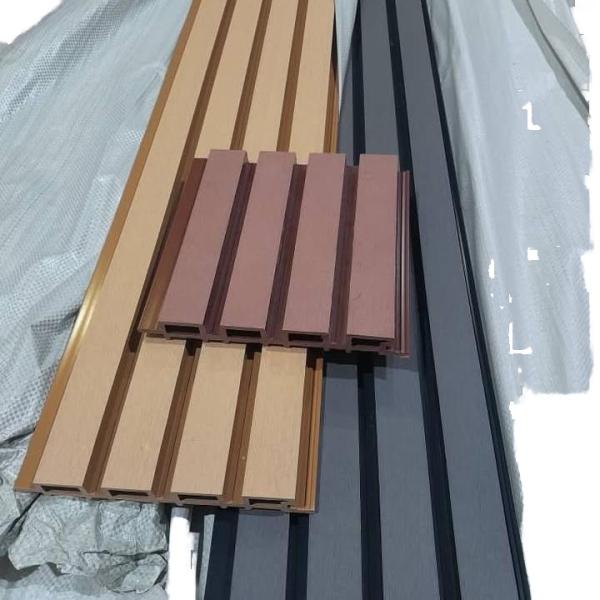 Quality Anti Static Outdoor Wall Panel 219mm Plastic Composite Wall Panels Grooved for sale