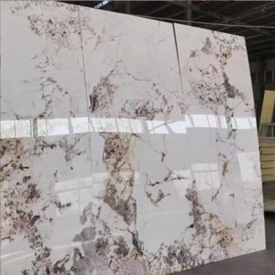 China Glossy Marble Veneer Anti Static Sound Absorbing Wpc Wall Cladding for sale