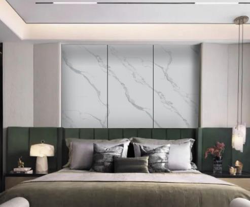 Quality PET Glossy Marble Bamboo Charcoal Board Veneer Marble Fiber Wall Panel Bamboo Charcoal  Board Bamboo Charcoal Solid Board for sale