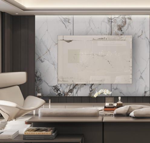 Quality PET Glossy Marble Bamboo Charcoal Board Veneer Marble Fiber Wall Panel Bamboo Charcoal  Board Bamboo Charcoal Solid Board for sale