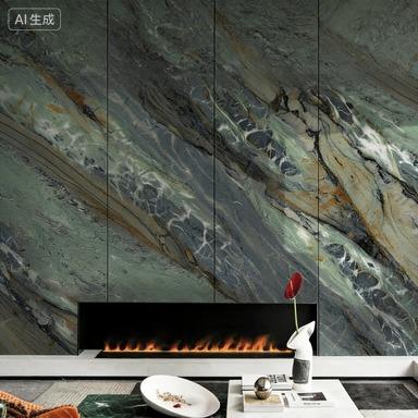 China PET Glossy Marble Bamboo Charcoal Board Veneer Marble Fiber Wall Panel Bamboo Charcoal  Board Bamboo Charcoal Solid Board for sale