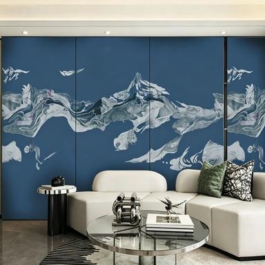China High Quality High Gloss PET PVC Wall Panel Waterproof for Villa Hospital Office Project for sale