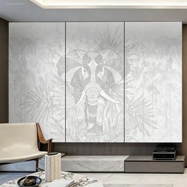 China Luxury High Gloss PVC Wall Panel PET Material for Villa Hospital Office Interior for sale